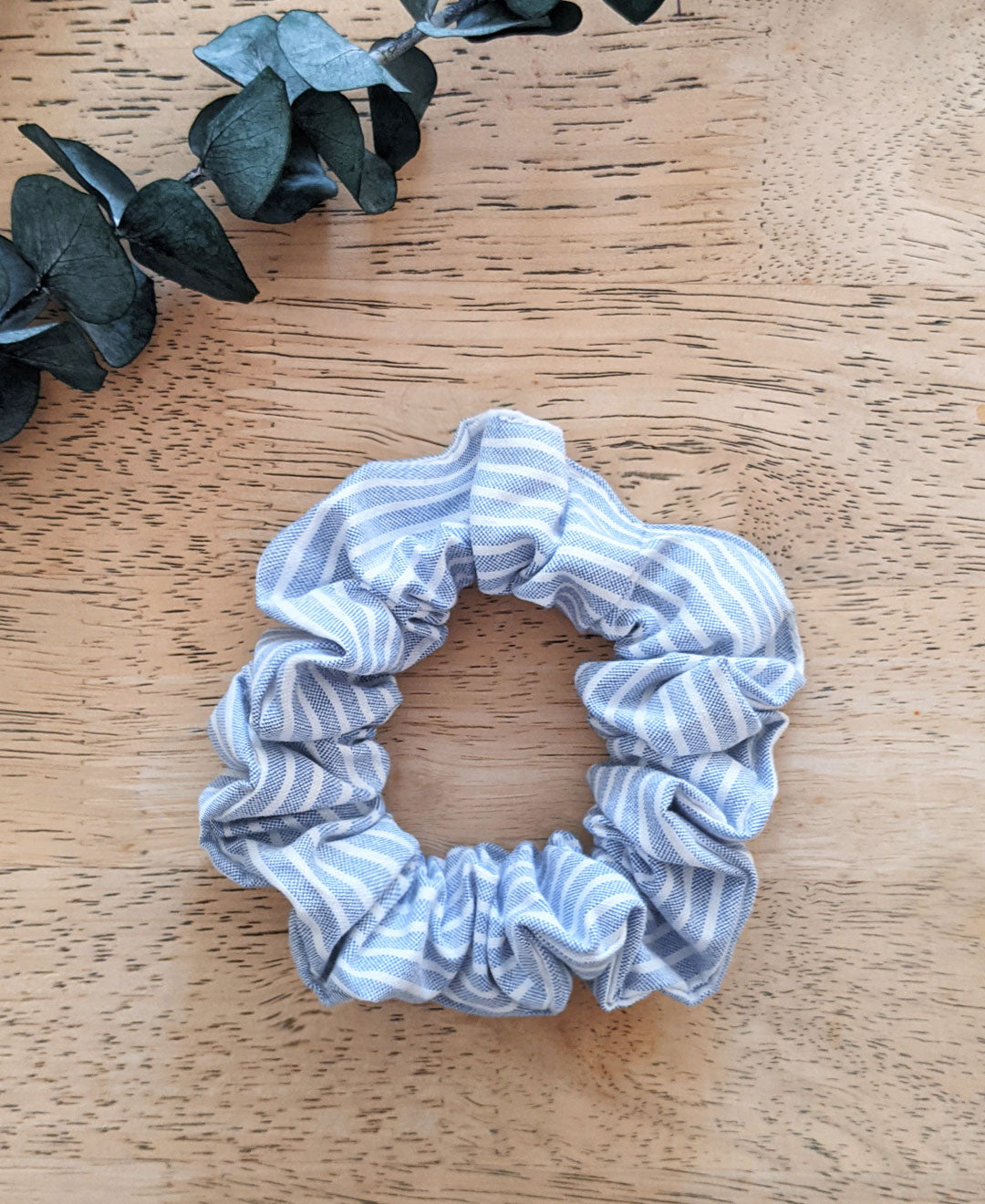 Striped Organic Cotton Scrunchie
